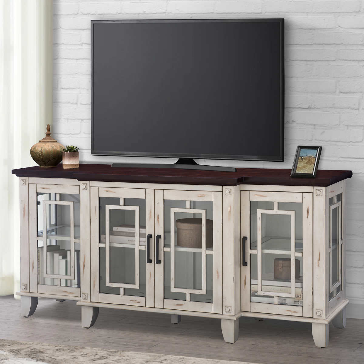 Chamblee 72" Accent Console with Lights, TV Stand, Entertainment Cente ...